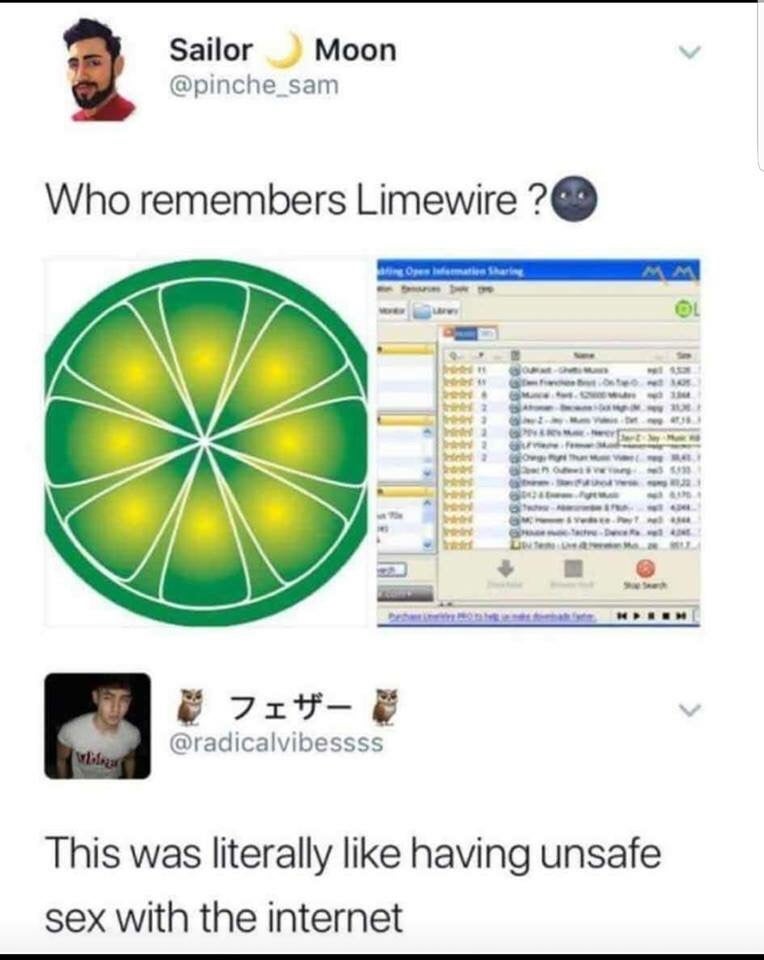 LimeWire Memes Reveal Why Millennials Were So Obsessed With the App