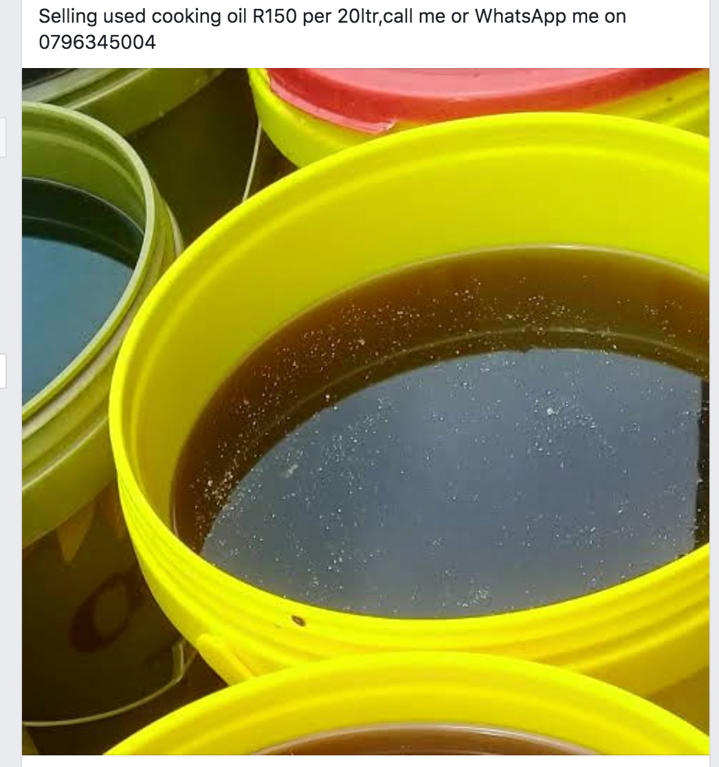 Gas Prices Might Be Down, but Used Cooking Oil Is Up, Up, Up