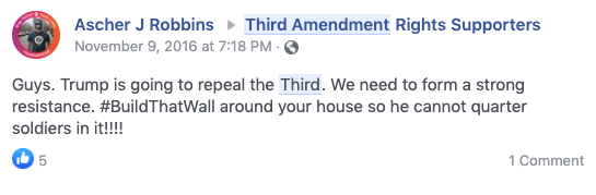 3rd Amendment Memes: The Third Amendment Gang Is Having a Moment