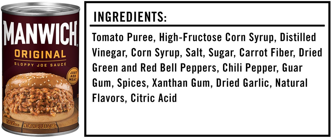 Manwich Ingredients: What’s in Manwich Sloppy Joe Sauce?