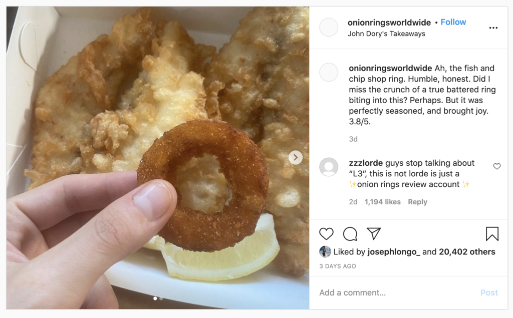 Lorde's Onion Ring Instagram Is Back. What About a New Album?