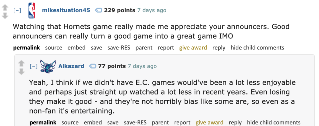 Charlotte Hornets Announcer Eric Collins’ Best Play Calls