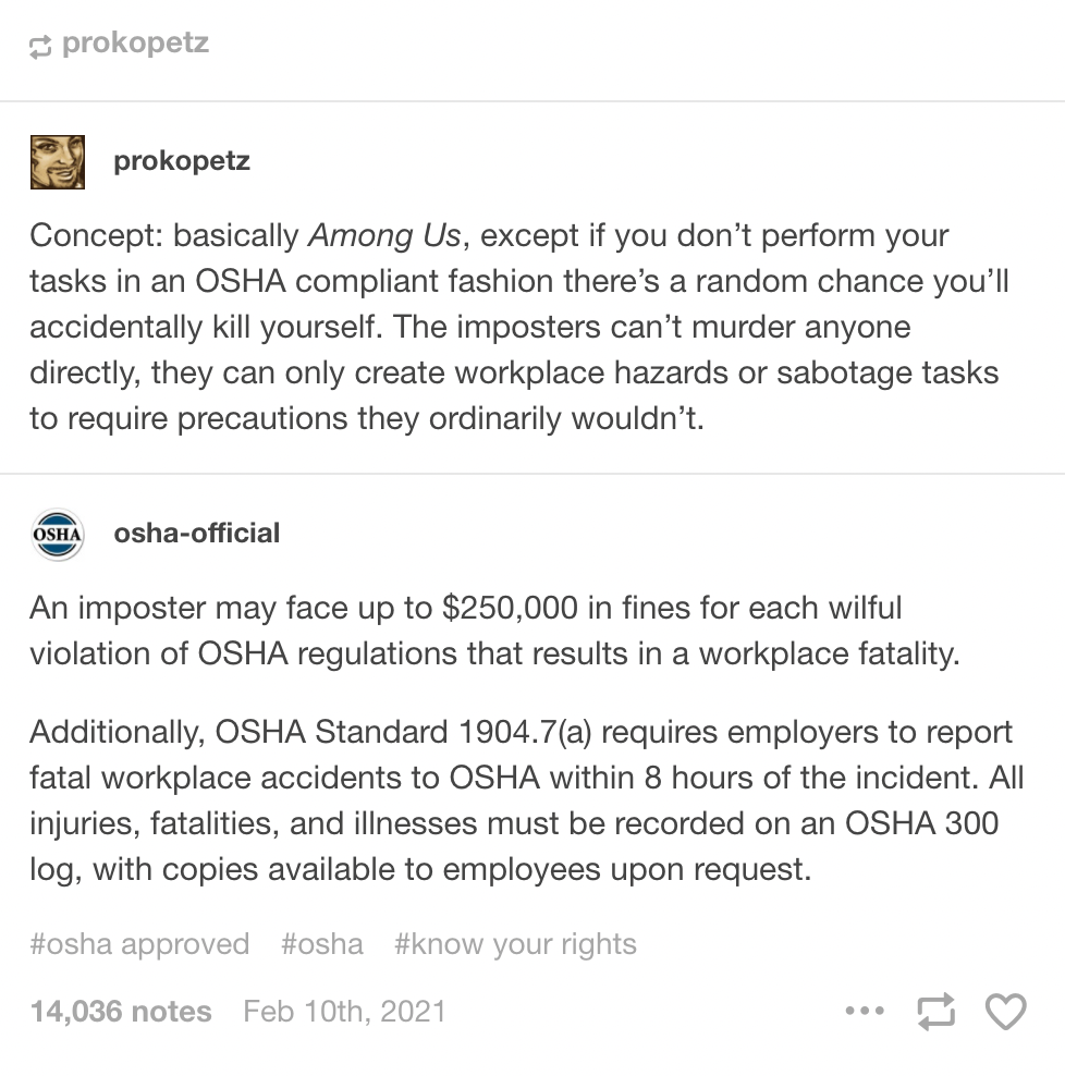 OSHA Is (Safely) Becoming the Funniest Government Agency