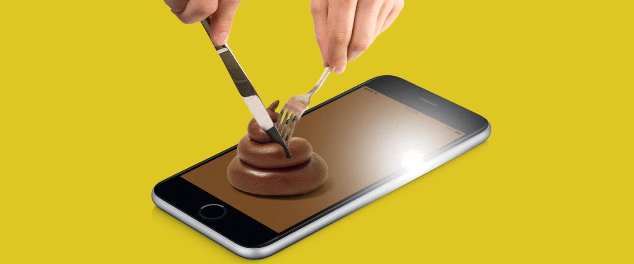 Why Do We Insist on Eating Next to Our Poop-Covered Phones? | MEL Magazine
