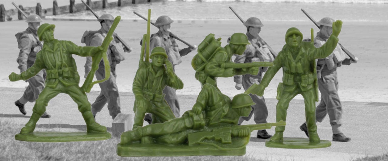Blue Plastic Army Men
