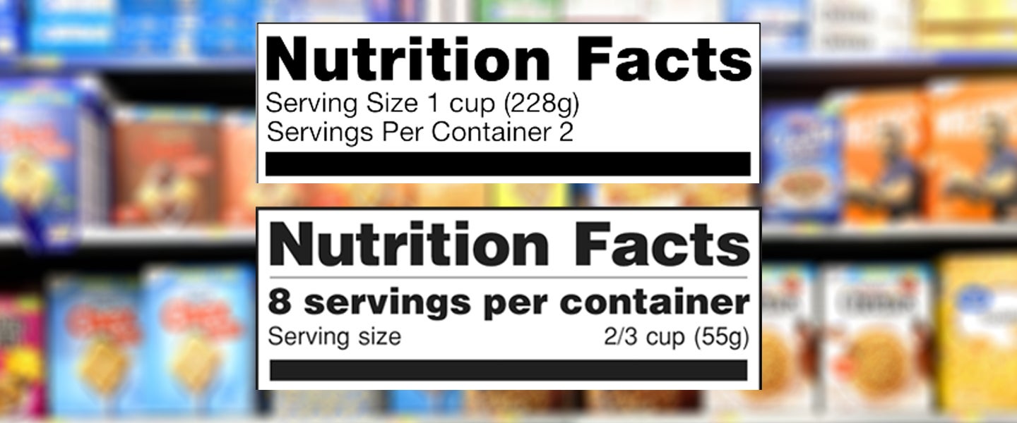 Nutrition Labels: Who Determines What a Serving Size Is?