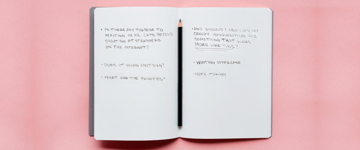 Handwriting Styles Does Writing In All Caps Mean Anything 