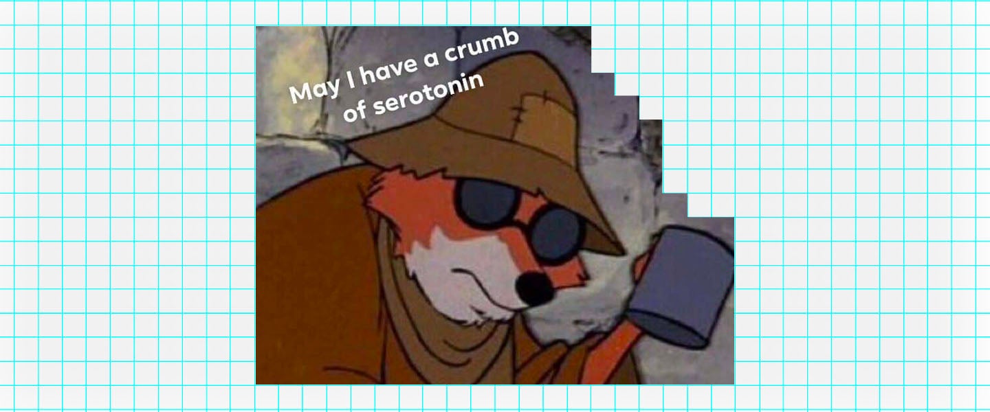 Serotonin Memes: We're Down to Our Last Crumbs of Happiness
