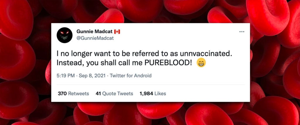 The ‘Pureblood’ Trend Reveals Anti-Vaxxers’ Mystical Racism